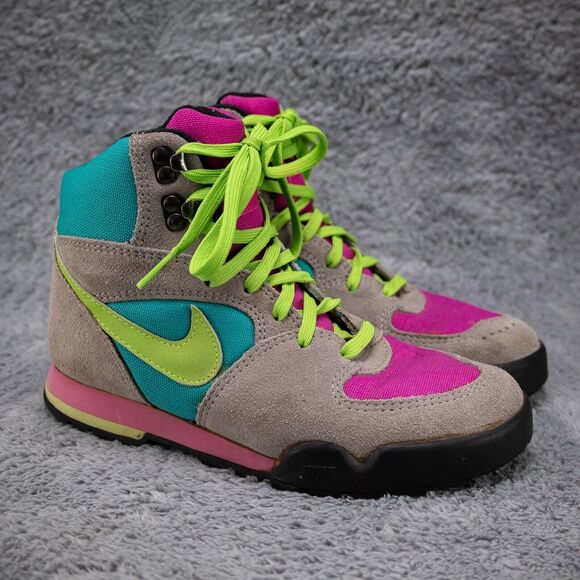 Nike | Shoes | Nike Hiking Boots Vtg 9s Air Caldera Tanmagenta Sz 55 ...